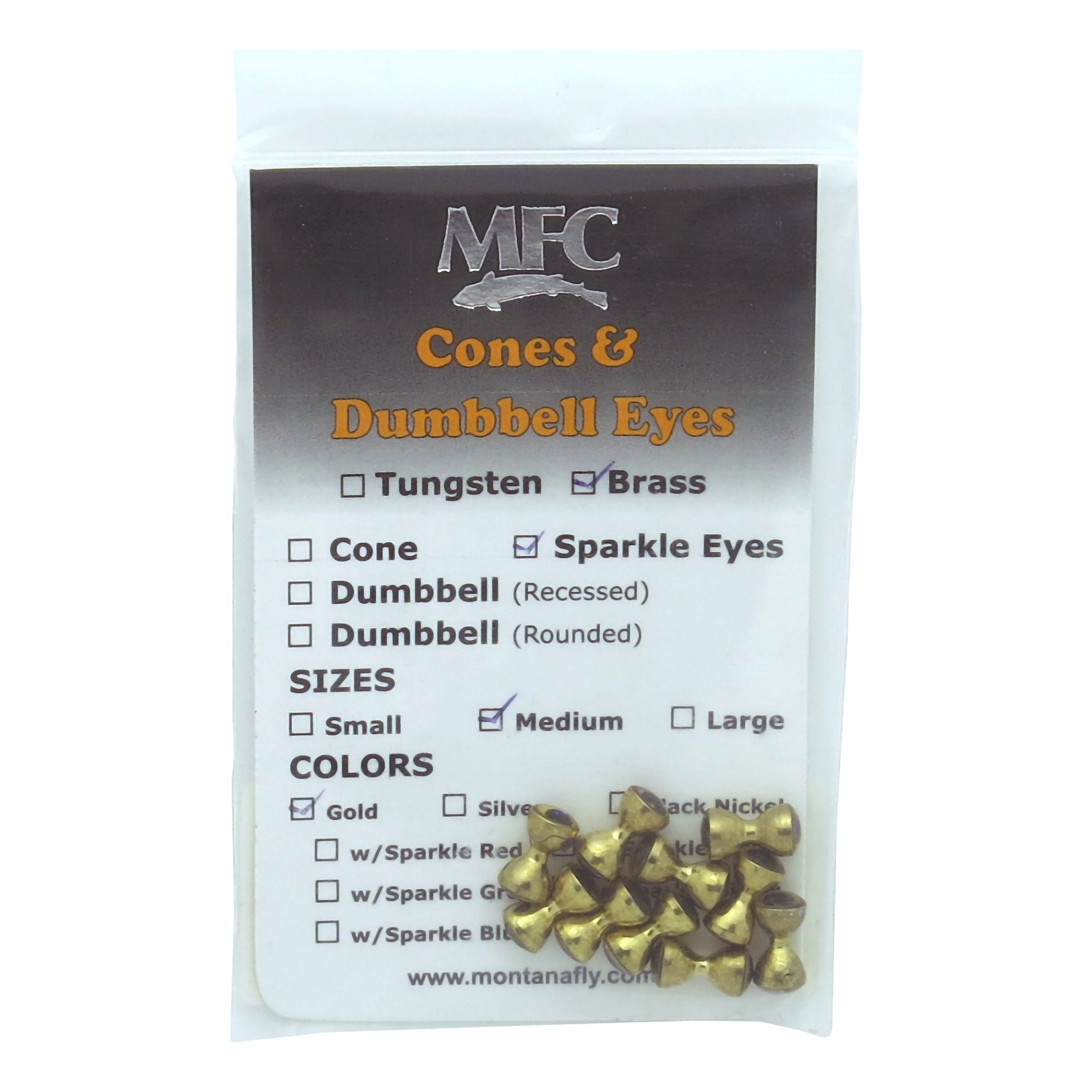 Montana Fly Company Sparkle Dumbbell Eyes 10-Pack | Cabela's